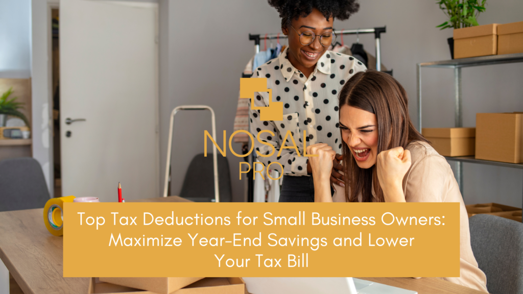 Top Tax Deductions for Small Business Owners: Maximize Year-End Savings ...